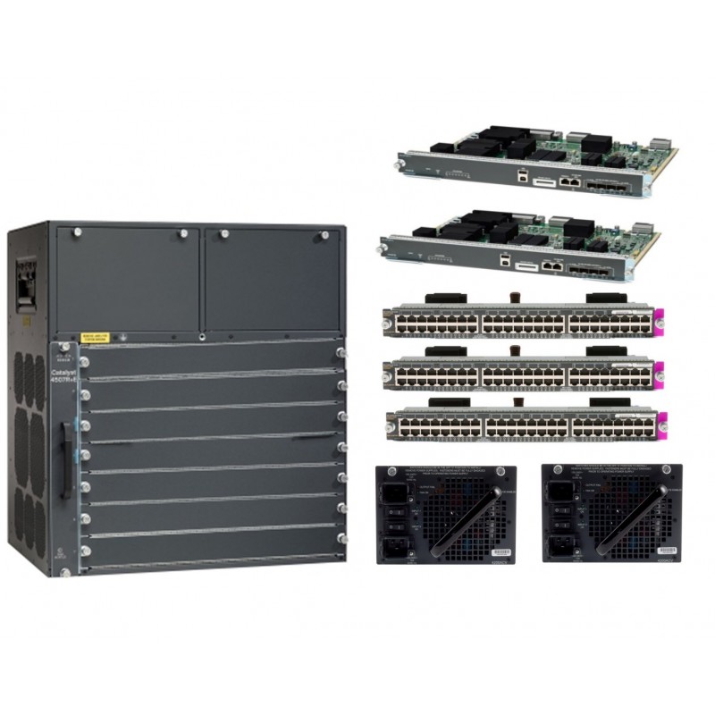 CISCO - WS-C4507R+E - Catalyst4500E 7 slot chassis for 48Gbps/slot, fan ...