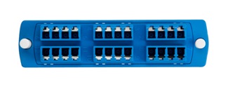 Leviton - 5F100-4LL - 6-PACK PLATE QUAD LC SM OS1/OS2 (24 FIBER) BLUE ...