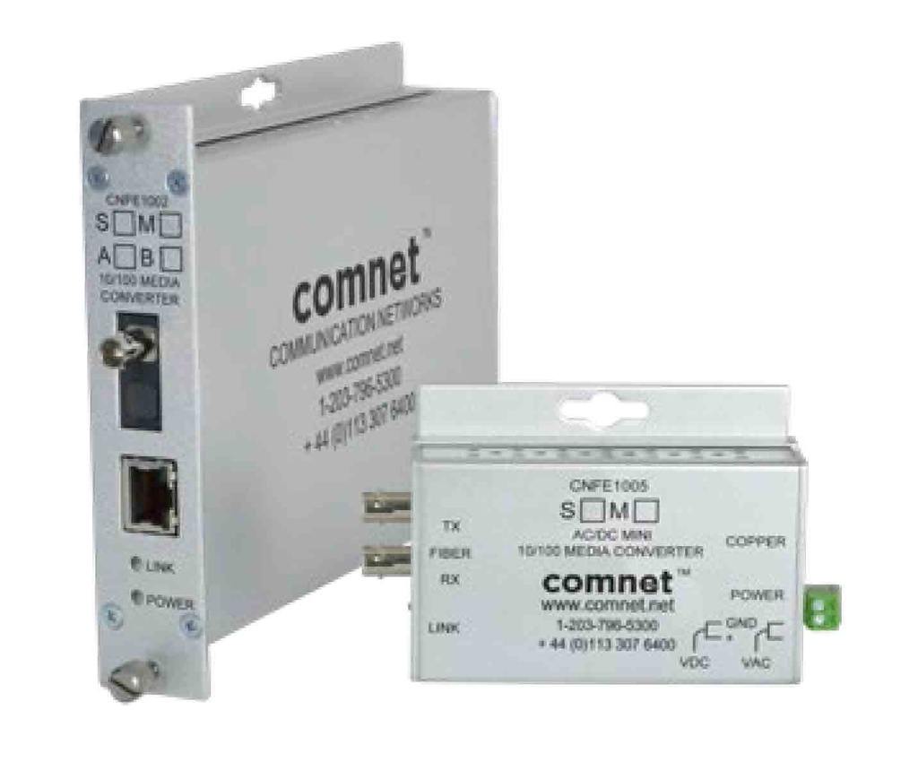 Comnet - CNFE1002S1B - Media Converter 10/100 Mbps Ethernet RJ45 to FO ...
